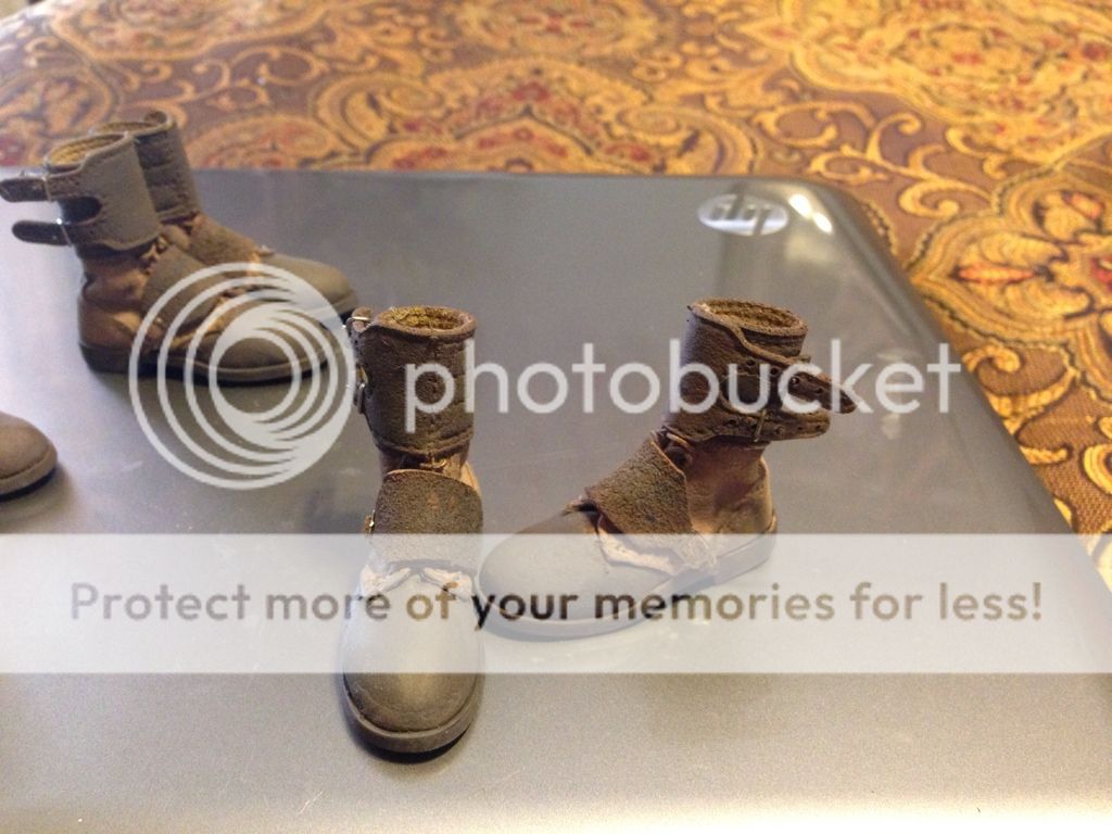 Custom leather Bane boots | Custom One-Sixth 1/6 Figures Forum