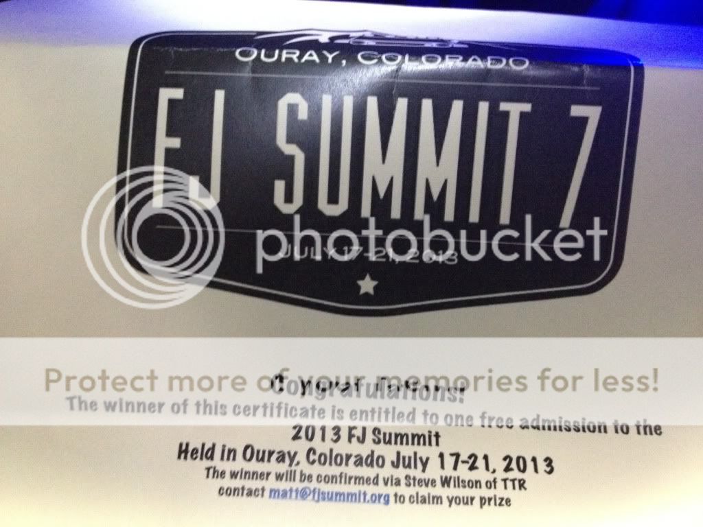 2013 summit pass :) | Toyota FJ Cruiser Forum